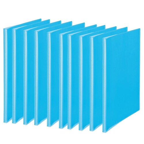 プラス ファイル シンプルクリアーファイル A4 縦 20ポケット 10冊 ブルー FC-220SC 98-161×10 ポケットに入れるだけの簡単ファイリング。穴を開けられない書類にぴったりな、溶着式のクリアーファイル。 (【溶着式】ポケ...