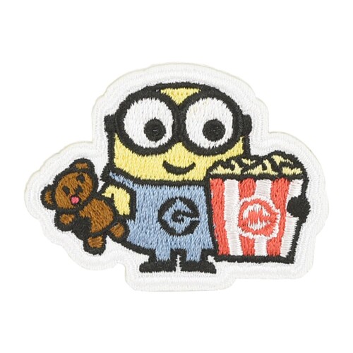 グルマンディーズ 『怪盗グルー／ミニオンズ』シリーズ 刺繍モバイルステッカー ボブ＆ティム MINI-468A つい触りたくなるぷっくり刺繍タイプのステッカーです。 表面は刺繍、裏面がシールになっているので、スマートフォンケース、ノートパソ...