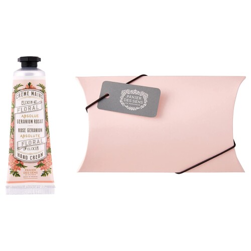Panierdessens(パニエデサンス) しっとりうるおすハンドクリームのBOX入りギフト ピオニー香るローズゼラニウム 30mL(手肌 シルクのようなテクスチャ バラ 薔薇)フランス製 プレゼント ギフト 箱 ラッピング ギフトボック...