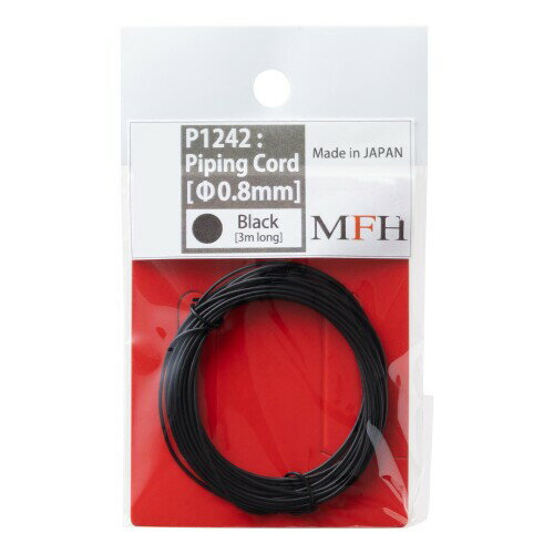 モデルファクトリーヒロ パイピングコード (Piping Cord) 黒 [ファイ]0.8mm×3m P1242 サイズ:線径[ファイ]0.8mm×3m カラー:黒 カーモデルやバイクモデルのプラグコードや電装品の配線に使用できます。 線径...