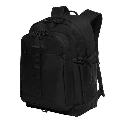 (ムーブスポーツ) バックパック デサント リュック BREEZE FLOW PACK 40 大容量 40L はっ水 再帰反射 部分抗菌防臭 通勤 通学 ジム 出張 合宿 ST5FBP01U_BK00_F W33×H50×W25cm_約40...