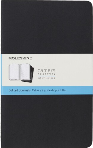 Moleskine Cahier Journal, Large, Dotted, Black (5 x 8.25) 【名称】キャッシャー ジャーナル 【色】ブラック 【サイズ】ラージ 【セット数】3冊セット カイエジャーナルは軽量で柔軟性が...