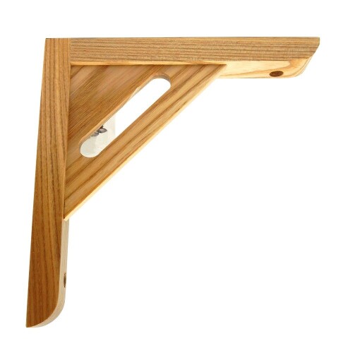 和気産業(Waki Sangyo) 木製棚受 収納 棚支え 補強 1個入り 小 200×200mm TK-044 使用荷重:20kg 塗装:ウレタン樹脂 部品入数: 取り付け用木ネジ 4×25mm 3本 4×30mm 3本 石膏ボード等の中...