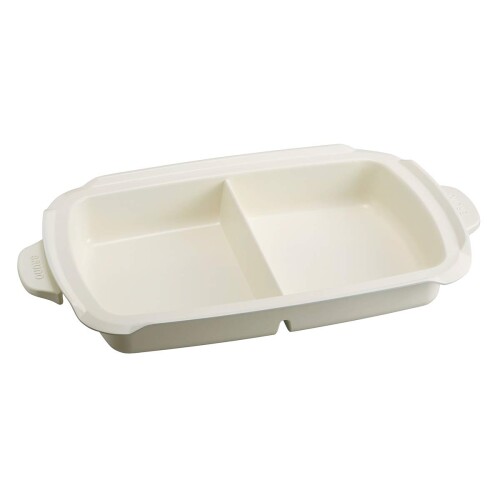 BRUNO ホットプレートグランデ用仕切り鍋 BOE026-NABE BOE026-NABE サイズ:横幅:494mm 高さ:74mm 奥行:292mm 素材 : アルミダイキャスト/フェノール樹脂/ステンレススチール 内側表面セラミックコ...