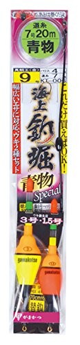 がまかつ(Gamakatsu) 海上釣堀パーフェクト仕掛 青物SP KT006 9号-ハリス4. 45115-9-4-07 号数:9 ハリス:4 入本数:3 エサに応じた仕掛に対応できるウキ2種類入り! 真鯛王 使用 予備鈎2本付 商品コー...