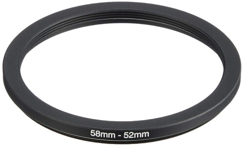 NinoLite ステップダウンリング 58mm→52mm カメラレンズ用アルミ合金製 アダプターリング(Step-Down Ring) 取り付け方: スクリュー・ねじ込み式 ( ※強く締めすぎると取り外しにくくなるのでご注意下さい。) リ...