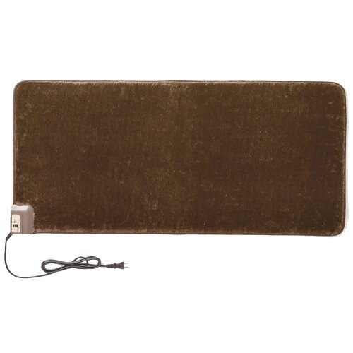 ワタナベ工業 ラグ・カーペット ホットクッション 50×110cm WA-5011E ブラウン 必要な場所だけ温める小さな電気カーペット。 [サイズ]約50×110cm [消費電力]95W 商品紹介 必要な場所だけ温める小さな電気カーペット...