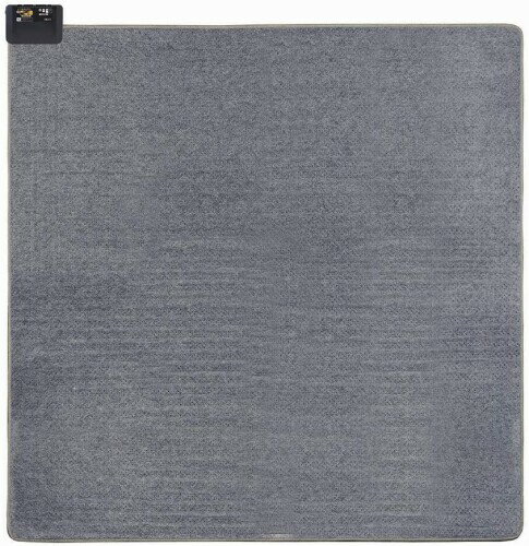広電(KODEN) ホットカーペット 2畳 176×176cm 本体 小さく畳める 省エネ 暖房面切替 8hOFF スライド温度調節 ダニクリーン 正方形 グレイ VWU201H-A 商品サイズ:約176×176 cm ホットカーペット本体...