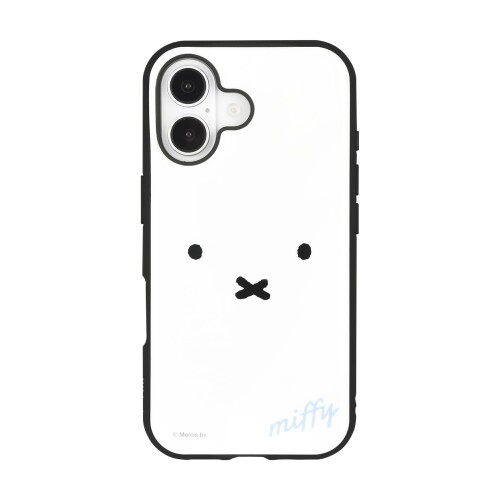 グルマンディーズ ミッフィー IIIIfit iPhone16 対応 ケース フェイス MF-536A 裏面を覆うiPhone16対応プロテクトジャケットです。 PC+TPU一体成型のハイブリッド構造による耐衝撃タイプ。キズを防ぎ、軽微な振...