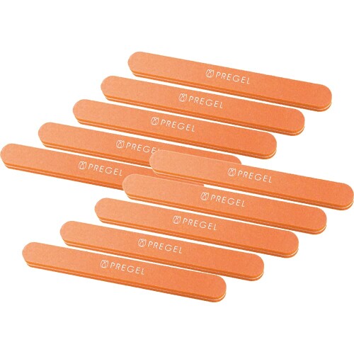 PREANFA (プリアンファ) GEL バッファー オレンジ ネイルバッファー プレパレーションに最適。PREGELロゴ入りです。両面:180G 10本入 商品コード20081658227商品名PREANFA (プリアンファ) GEL バ...