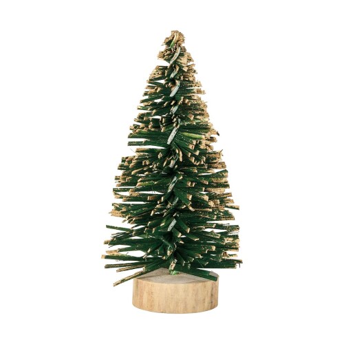東京堂(Tokyodo) クリスマス インテリア 装飾 ブラッシュツリーM グリーンゴールド W7.5×D7.5×H15cm 1入 XU000288-zzz 色名:グリーン/ゴールド 素材:天然素材、ラタン、鉄、土台:松の木 サイズ:W7....