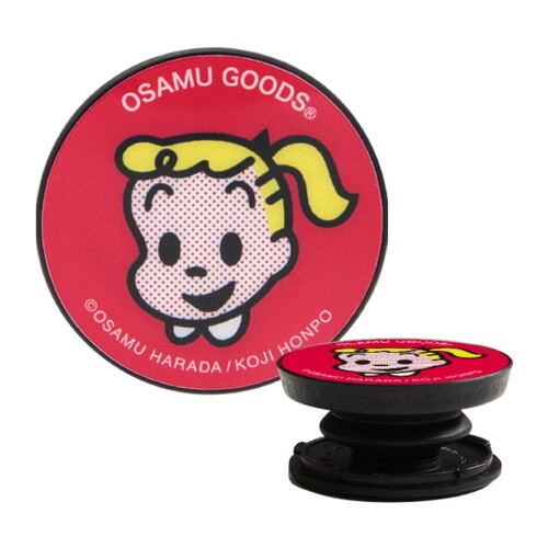 (グランサンク) スマホグリップ キャラクター 可愛い オサムグッズ POCOPOCO ホールド グリップ 落下防止 厚さ約8mmの薄型設計で、日々の使用の邪魔になりません! 背面が曲面のものや、指紋防止加工が施されている 　スマートフォン...