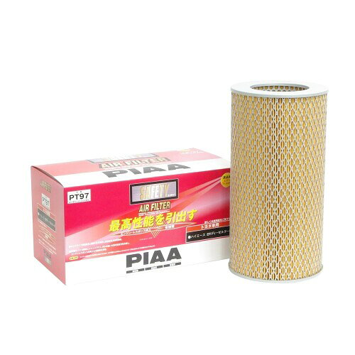PIAA(ピア) エアーフィルター (エアフィルター) 1個入 (トヨタ車用) ハイエース_他 PT97 PIAA エアーフィルター【トヨタ車用】 — 高性能を引き出すエアーフィルター 品番:PT97【該当純正品番 17801-67040】...