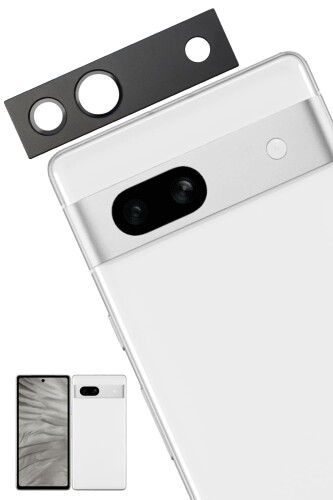 シズカウィル Google Pixel 7a 用 カメラ保護 カメラカバー カメラレンズ 強化ガラス 気泡レス 全面保護 保護フィルム フィルム ガラスフィルム レンズ保護 レンズカバー ブラック 1個入り 【シズカウィル(shizukaw...
