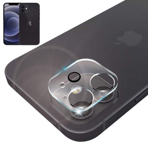 シズカウィル iPhone12 用 カメラ保護 カメラカバー カメラレンズ 強化ガラス 気泡レス 全面保護 保護フィルム フィルム ガラスフィルム レンズ保護 レンズカバー 1個入り 【シズカウィル(shizukawill)スマホケースとフ...