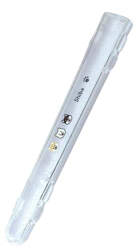田中箸店 箸ハーフケース 柴犬 クリア W150×D23×H12mm No.530116 持ち運びやすい箸とハーフケースのセットです。(極端に細い箸や太い箸は入りません) ハーフケースの内側に滑り止めのゴム付き、カチャカチャ音が鳴りません。...