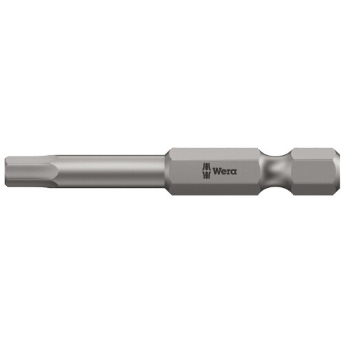 WERA ヴェラ Hex-Plus六角穴付きネジ用 ドライバービット インチサイズ 差込6.35mm 刃先サイズ0.05"inch 全長50mm 350430 六角部差込角(inch):1/4 、先端サイズ(inch):0.05 、全長(m...