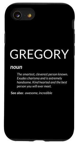 Gregory Is The Best Funny Name Definition Greg Gregory スマホケース iPhone SE (2020) / 7 / 8 用 Gregory dictionary definition 2...
