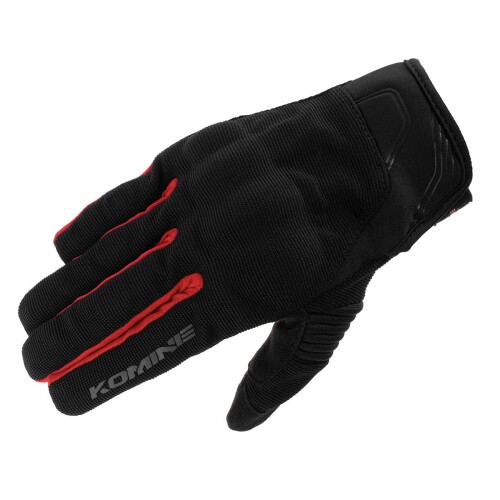 コミネ(KOMINE) バイク用 グローブ GK-1833 プロテクトメッシュグローブ ブレイブ Black Red M 適度なプロテクションとメッシュの面積を大きく設けた軽快メッシュグローブ。・伸縮メッシュのグローブ ・握りやすい立体パタ...