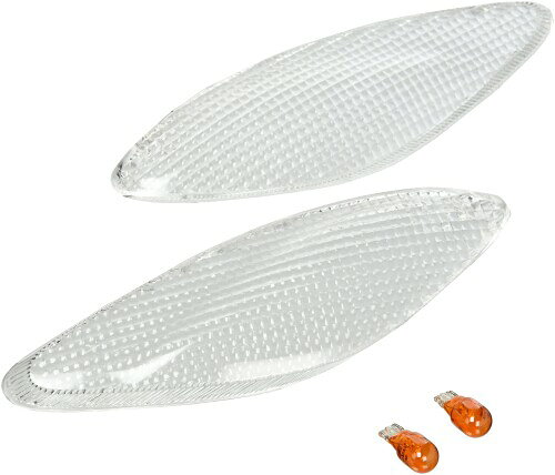 キタコ(KITACO) ウインカーレンズセット フロント/クリア グランドAXIS100 807-0405000 付属品:12V-10W アンバー色ウェッジ球付属 ■左右1SET。 ■12V-10W アンバー色ウェッジ球付属。 商品コード2...