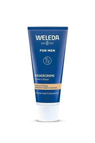 WELEDA(ヴェレダ) シェイビングクリーム N 75mL ひげ剃りクリーム シェイビング 洗顔料 メンズケア デリケートな肌 すっきりとしたハーブの香り 天然由来成分 オーガニック 石けんをベースにしたひげ剃り用クリーム カミソリ負けか...