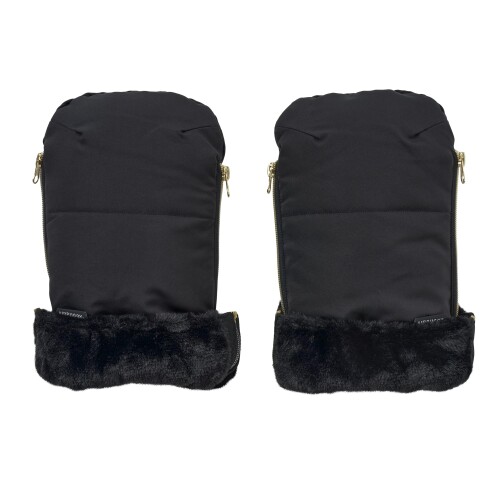 AIRBUGGY（エアバギー） HAND MUFF （TOP LINE）ハンドマフ トップライン サーモライト(R)エコメイド ウォータープロテクト ブラック ABMF0065 手袋 防寒 ミトン ベビーカー インナーボア 保温 風除け ふ...