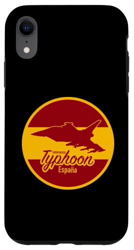 iPhone XR EF2000 タイフーン エスパーニャ スマホケース Eurofighter Typhoon 退役軍人、フライトシミュレーターゲーマー、戦闘機モデルキットビルダー、スペイン軍航空愛好家に最適です。 クリスマスや誕生日のユ...