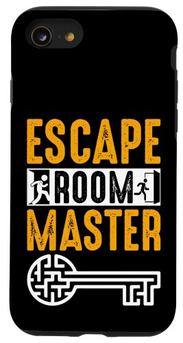エスケープルームマスター-脱出ゲーム スマホケース iPhone SE (2020) / 7 / 8 用 Escape Roomチームに最適な装備。 エスケープゲームのプロをご存知ですか。 彼はこのギフトに喜ばれます。 2つの素材から作られ...