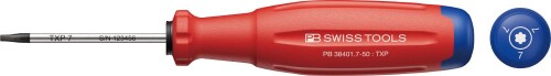 PB SWISS TOOLS ピービースイスツールズ スイスグリップEVO トルクスプラスドライバー サイズT7 全長143mm 38401.7-50 全長(mm):143、軸長(mm):50、軸径([ファイ]mm):3、質量(g):32....