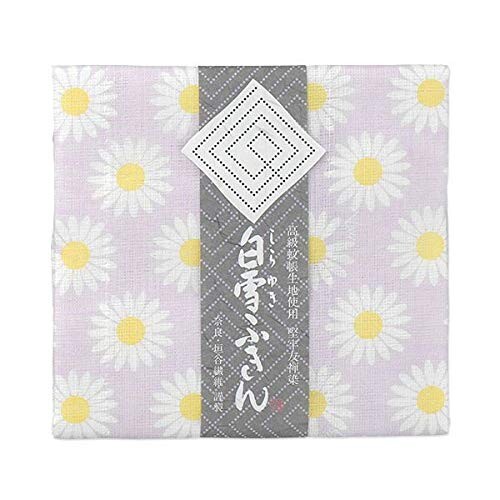 白雪ふきん(Shirayuki Fukin) 友禅 ふきん 日本製 塩素系漂白剤可 しなやかな触感 マーガレット ラベンダー F サイズ:約30x40cm 商品重量:40g 素材:綿15%・レーヨン85% 表面は美しい友禅染め、裏面は白い蚊...