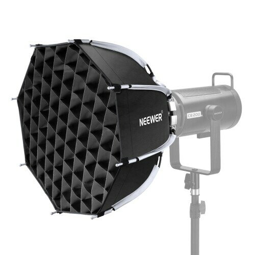 NEEWER 18"/45cm 八角形ソフトボックス クイックリリース Bowensマウント オクタゴンソフトボックス ハニカムグリッド/ライトディフューザー/バッグ付き RGB CB60 CB60B CB200B MS60B MS60C ...