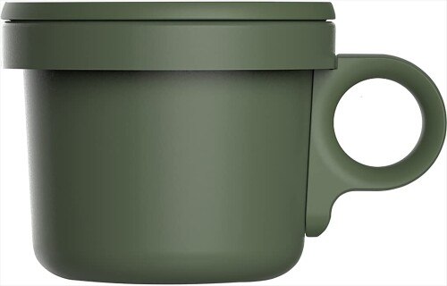 オヴジェクト 日本製 マグカップ ほうろうフックマグ 240ml カーキ/カーキ O-EFMS-KHKH 9.4×13×7.5cm サイズ:約9.4×13×7.5cm 材質:ほうろう銅板・釉薬・ABS・シリコン・磁石 原産国:日本 IH、電...