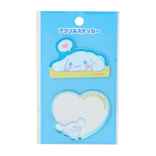 サンリオ(SANRIO) アクリルステッカー シナモロール シール 598810 本体サイズ:上:約幅3.7×奥行0.3×高さ5.3cm下:約幅5.3×奥行0.3×高さ4.5cm。主な材料・原料:アクリル 存在感がある厚みのある仕様。ハート...