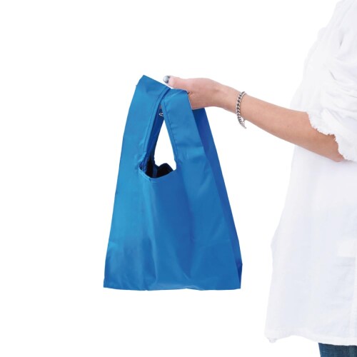 392plusm ミニエコバッグ 撥水 軽量 折りたたみ ポーチサイズ コンパクト バッグインバッグ 旅行 サブバッグ muji mini ブルー miniサイズ:ポーチ感覚で使えるコンパクトサイズ。バッグインバッグにも便利 内ポケットにポ...