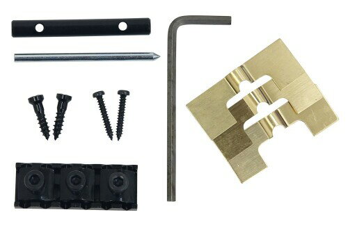 GOTOH ギター用ロックナット、41mm幅、ブラック(PFGR-2B) FGR-2B 裏止めタイプ カラー:ブラック Width: 41mm Radius: 360mm 商品紹介 確かな品質で日本のみならず世界的なハードウェアブランドとし...