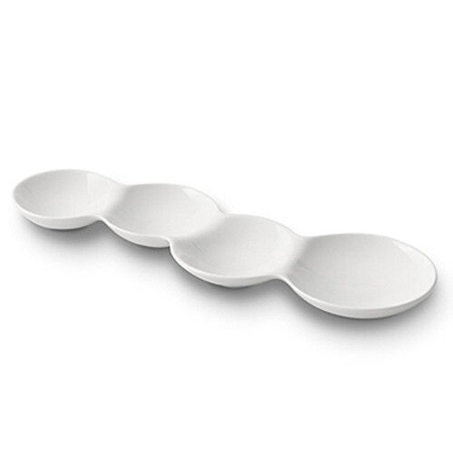 美濃焼 miyama 深山 皿 プレート 仕切り 4連 約23×8cm 電子レンジ 食洗機対応 「 savone サヴォネ 」 白磁 ホワイト 日本製 82-076-101 商品サイズ:約22.5×7.5×1.8cm 素材:磁器 商品重量:...