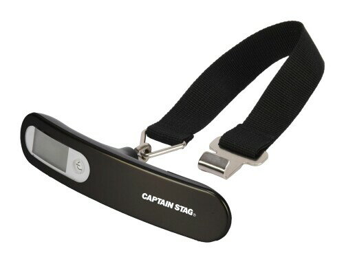 キャプテンスタッグ(CAPTAIN STAG) 旅行はかり ラゲッジスケール 電子はかり 最大50kg 風袋引き機能 CS-trip luggage scale ブラック UV-3017 製品サイズ:(約)本体/幅150×奥行30×高さ55...