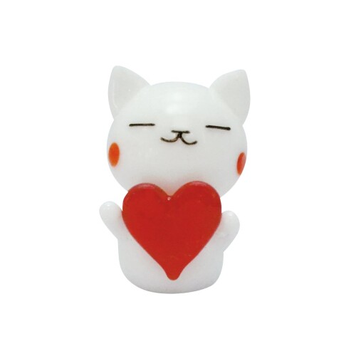 かわいい 猫 手作り ガラス細工 ト゛キドキ シロネコ サイズ:H:20mm 本体重量(kg):0.01 注意事項:一点一点手作りの為、お届けの商品が写真とイメージ・顔つきなどが多少異なることがございます。予めご了承のほど、お願い申し上げま...