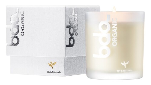 bda ORGANIC ソイ＆ティーキャンドル 160g グリーンティの香り ほのかな甘さと刺激的な香り 官能的なムード演出 ソイワックス 日本製 たかくら新産業 【グリーンティの香り】凛々しく、安らぎながらも刺激的な気分に導く香り 【ソイ...