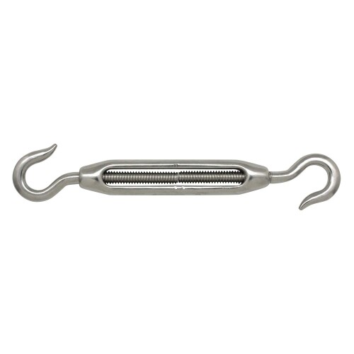AIAI ステンターンバックル (6) 15-010 材質:ステンレス(SUS304) ネジ径:W1/4 使用荷重:75kg ロープやワイヤーやタイロッドなどの張力を調節する金具。 商品コード20082120340商品名AIAI ステンター...
