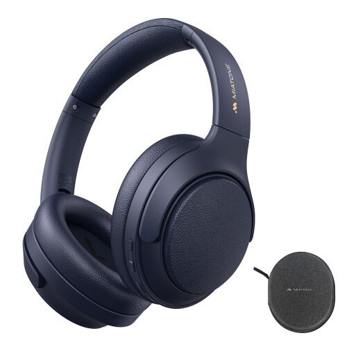 MIATONE ワイヤレス ヘッドホン Bluetooth 5.4 対応｜最大48dBアクティブノイズキャンセリング ＆ 外音取込/重低音サウンド/無線・有線両対/60時間再生 / 収納ケース付 / 40mm+10mmデュアルドライバー /...