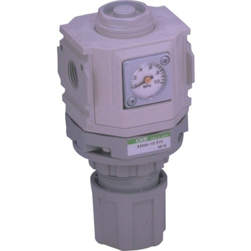 シーケーディ(CKD) リバースレギュレータ R4100-10-W 入数:1個 サイズ:150×230×120mm 特長 ■空気の圧力を調整します。 ■逆流機能内蔵し、二次側圧力を一次側へ排気します。 ■圧力計埋め込み形のコンパクトなリバー...