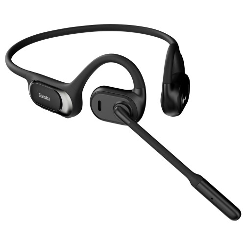 Earaku(イアラク) Bluetooth 5.3 オープンイヤーヘッドセット ENC高精度ノイズキャンセリングで雑音除去&会話がクリア 10分充電で12時間通話可能・最大19時間再生 270°回転マイク テレワーク/Web会議に最適 【...