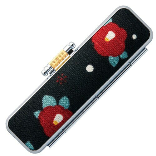 シャチハタ 印鑑ケース シャンタン椿柄 黒 THC-ES19-3 【印鑑サイズ】直径12.0mm×長さ60.0mmまでの印鑑を1本収納 【仕様】朱肉付き 【朱肉】「シヤチハタ朱の油」を採用 【注意】印鑑は商品に含まれません 【商品サイズ】9...