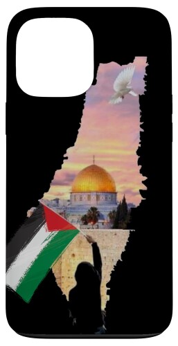 Boy Hold Palestine Flag In Palestinians Map Baba Mama Cities スマホケース iPhone 13 Pro Max 用 Great For Palestine Home Decor, ...