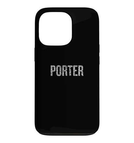 PORTER スマホケース iPhone 13 Pro 用 Great for those named AARAV, Distressed Design. One of the top names in USA. 2つの素材から作られている...