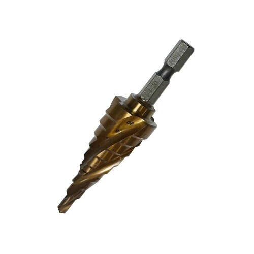 ウィザ(WIZ'A) アークランドサカモト 四枚刃ステップドリル FS4209 用途:鉄板の穴あけや面取りなどに 対応機種:電動ドリル、充電ドリルドライバー 対象材質:ステンレス、鉄板、合板、アルミニウム、合成樹脂 仕様:サイズ9段階 仕様...