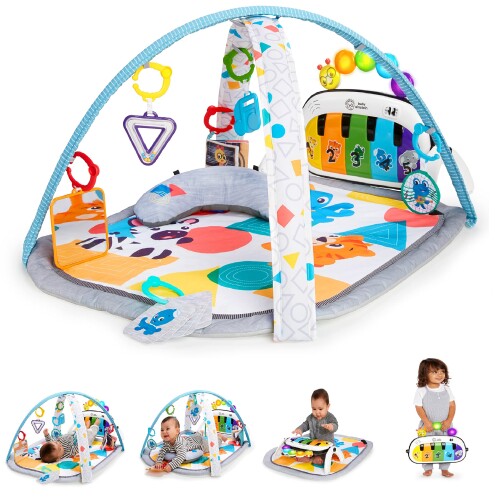 ベビーアインシュタイン Baby Einstein 4 in 1 キッキンチューンズ・ジム 音楽 ライト 知育玩具 楽器 室内遊具 新生児 幼児 11749 成長に合わせた4つの遊び方: おねんね遊び、お座り遊び、うつ伏せ遊び、持ち運んで遊...
