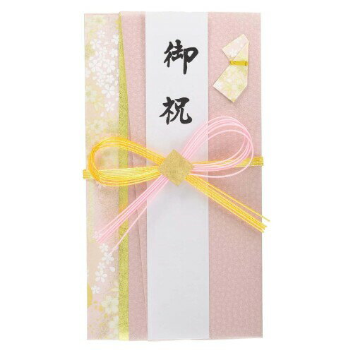 伊予結納センター 金封 一般お祝用 花結び 花 約10×18cm 日本製 ピンク SCV104-17 本体サイズ:約10×18cm 本体重量:約26g 素材・材質:紙 原産国:日本 付属品:短冊4枚(御祝・御出産お祝・御入学お祝・無地) 、...