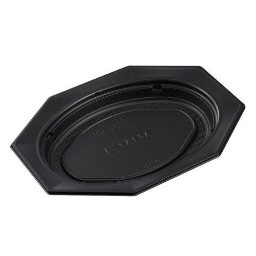 中央化学 弁当容器 使い捨て TAオクタル 26-18 BK 身 50個入り 黒 約3.1×18.4×25.5cm 16055 素材:TA(電子レンジ対応) 石油由来のプラスチック原料が50%未満の環境配慮型素材を使用したテーブルウェア容器...